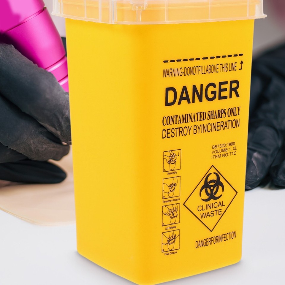 3 Pcs Waste Needle Recycling Bin Travel Sharps Disposal Container ...