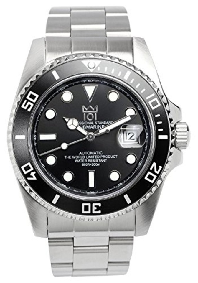101 200m Scuba DIVERS SUBMARINE "AUTOMATIC" CITIZEN Movement Watch F/S ...