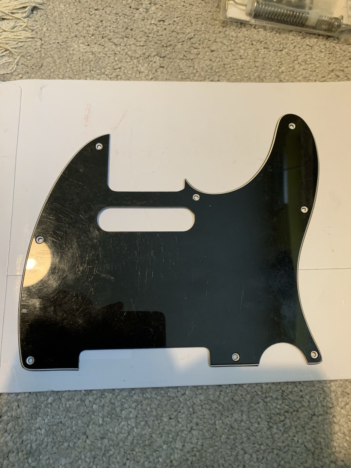 Black Fender Telecaster Full Size Single Coil Neck Scratchplate | eBay UK