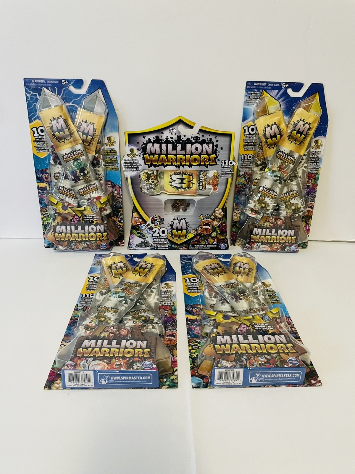 Lot of (5) Sets Total MILLION WARRIORS BLIND MINI FIGURE Silver Box ...