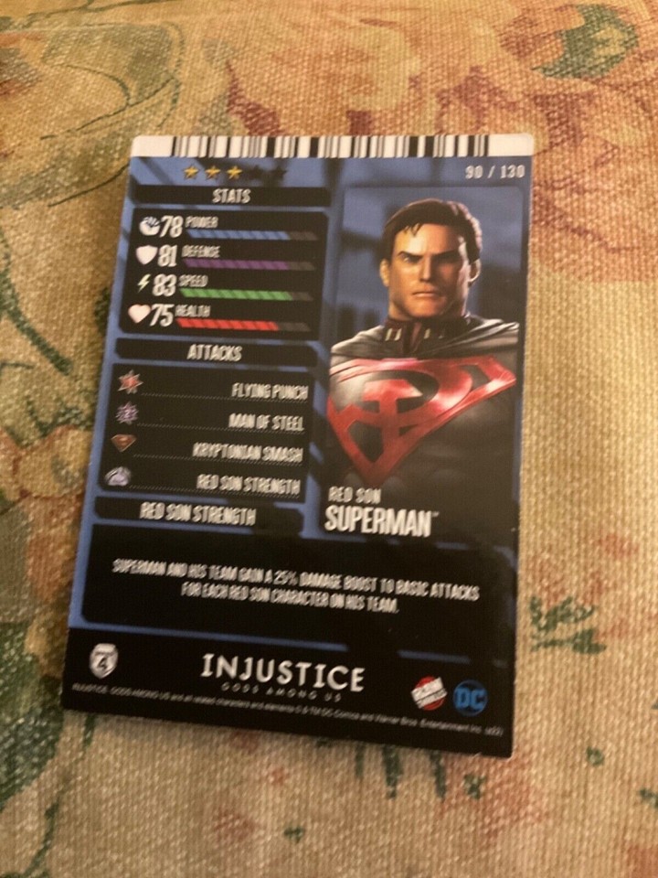 Injustice Card Game Series 4 ~ Foil ~ Superman #90 | eBay