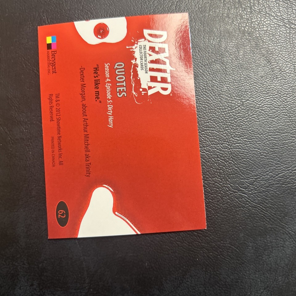 Jb1a Dexter Season Four 2012 #62 Michael C Hall Dexter Morgan Morgan ...