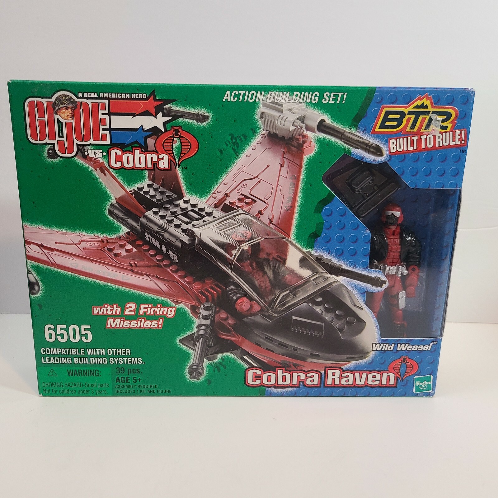 Hasbro GI Joe vs. Cobra Action building Set - Wild Weasel Cobra Raven ...