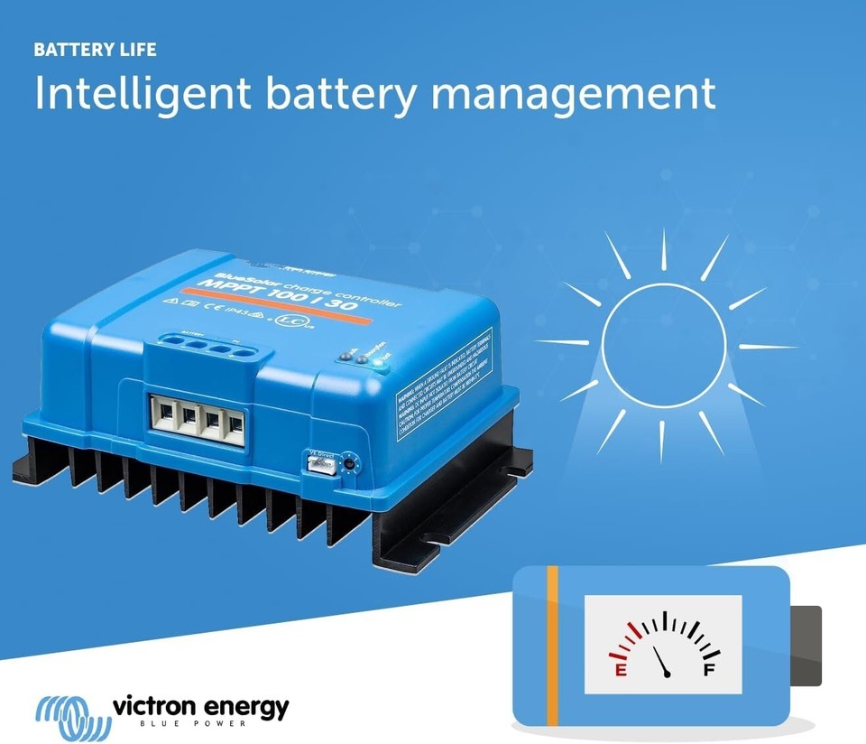 Victron BlueSolar MPPT 100/30 Charge Controller (Non Bluetooth) Open Box | eBay