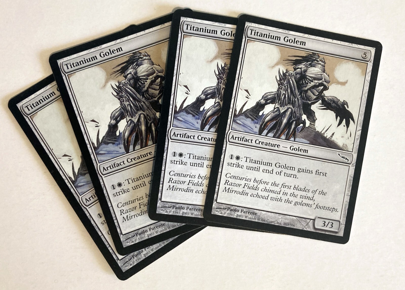 Titanium Golem (4) Mirrodin NM MTG Magic the Gathering | eBay