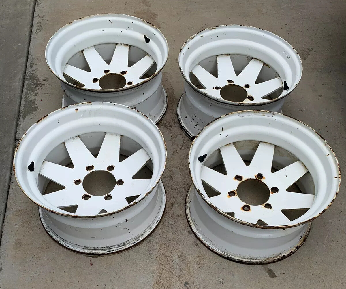 4 16.5x8.25 Firestone 6 LUG Mojock Wheels for GM BLAZER K10 JACKMAN ...