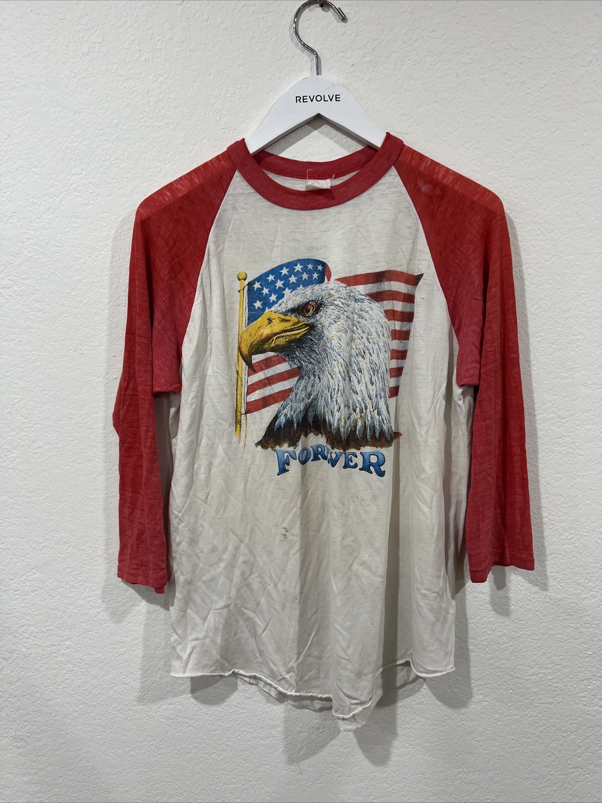 1980’s Vintage America USA Eagle Forever Flag Shirt - Gem