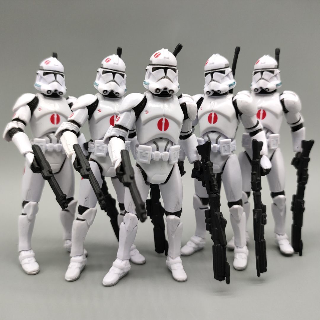 Lot of 5 Star Wars 501st 442nd Utapau Shock Razor BMF Clone Trooper 3. ...