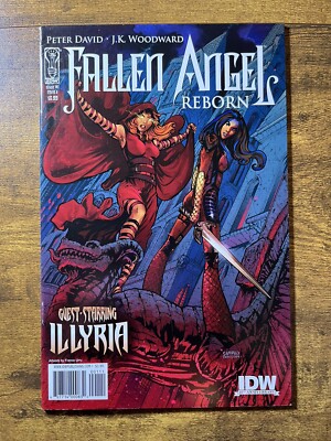 FALLEN ANGEL REBORN 1 GORGEOUS J K WOODWARD COVER PETER DAVID STORY IDW ...