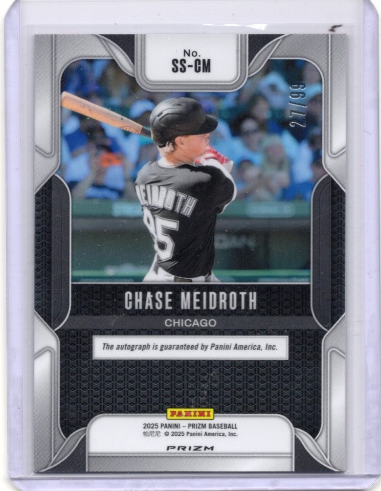 2025 Panini Prizm Chase Meidroth Sensational Signatures Red Prizm /99 ...
