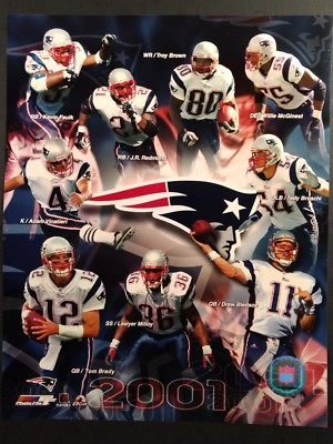 2001 NEW ENGLAND PATRIOTS Team Composite 8x10 Photo | eBay