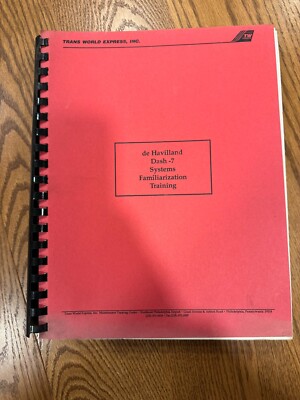 TWA de Havilland Dash-7 Systems Familiarization Training | eBay