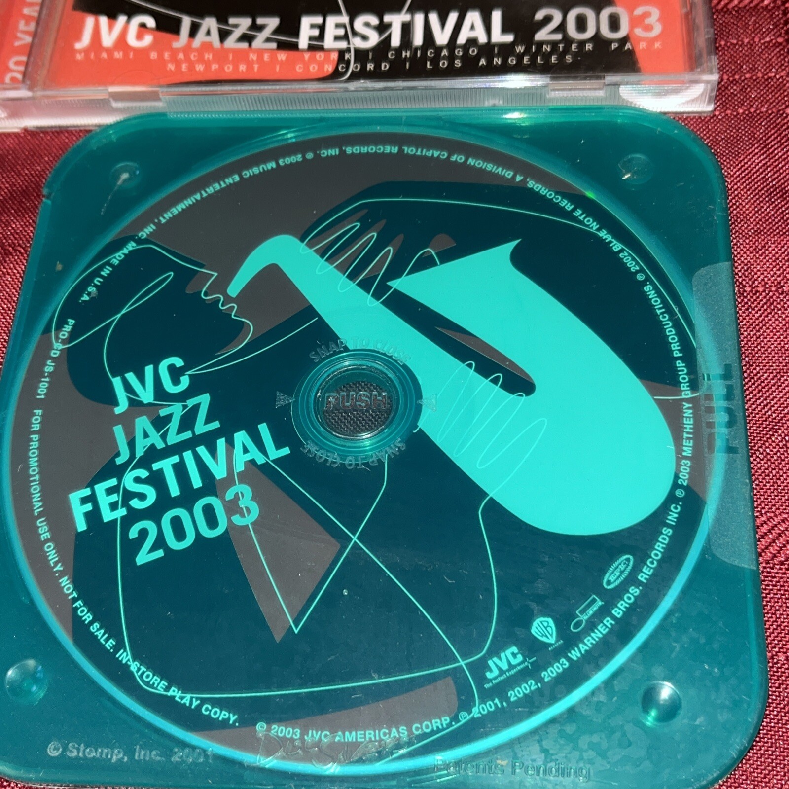 JVC Jazz Festival 2003 Promo CD Boney James Kenny Garrett Stanley ...
