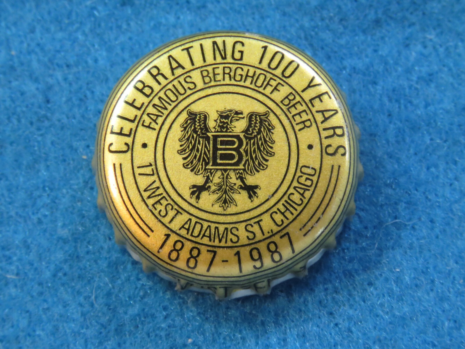 BEER Bottle Crown Cap Joseph HUBER Brewing BERGHOFF Beers ~ Monroe ...