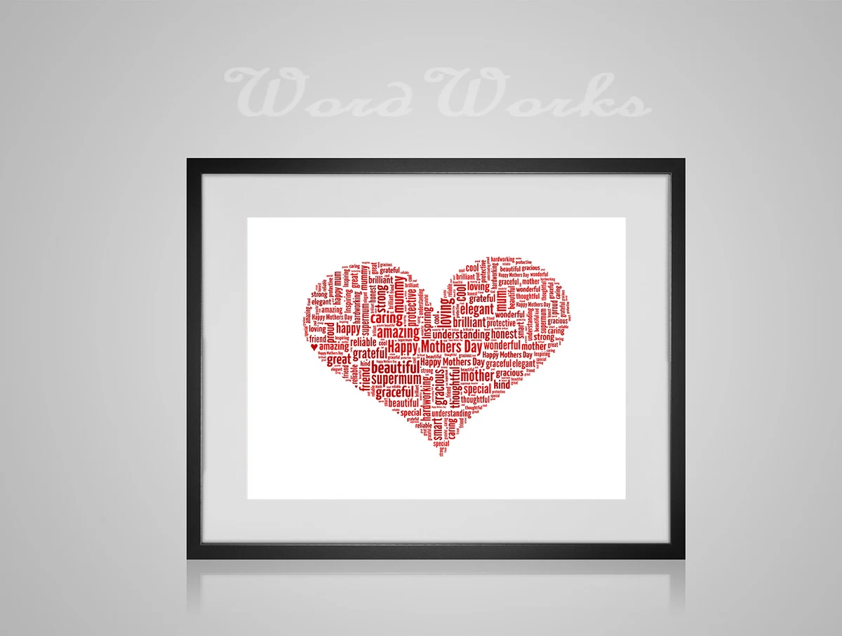 Love Word Art Heart
