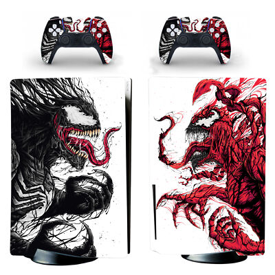 PS5 Standard Disc Digital Consoles Controller Venom Skins Decals Howl ...