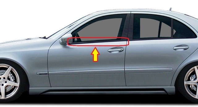 2003-2009 MERCEDES W211 E Class Door Belt Molding OEM 2116900380 M113 ...