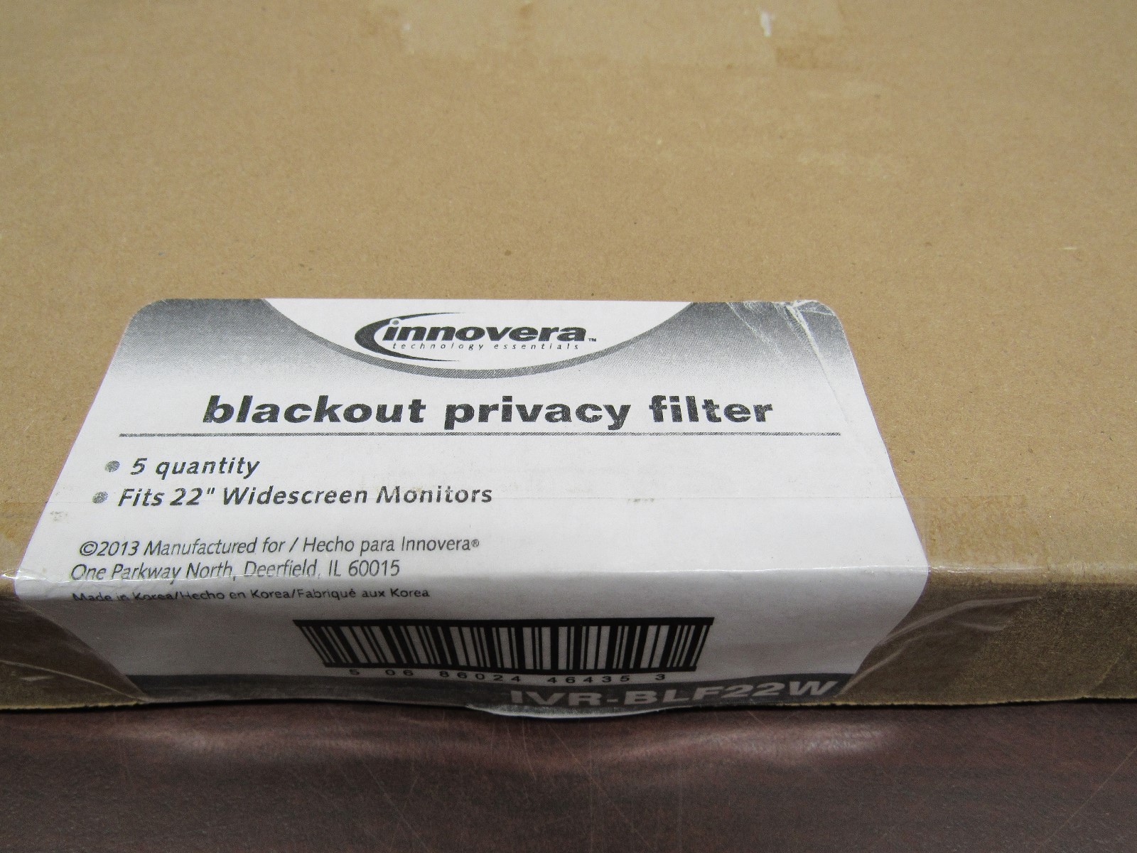 Lot of 5 Innovera IVR-BLF22W Blackout 22" Privacy Filters [24D] | eBay
