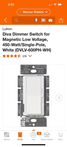 Lutron DIVA DV-600P-WH 600 Watt Single-Pole Dimmer Incandescent | eBay