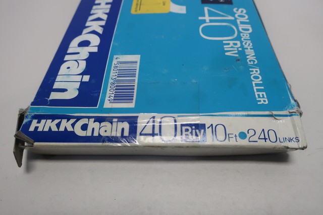 5x HKK Roller Chain 40 RIV 10 FT 240 Links Old Stock (two May Be ) for ...