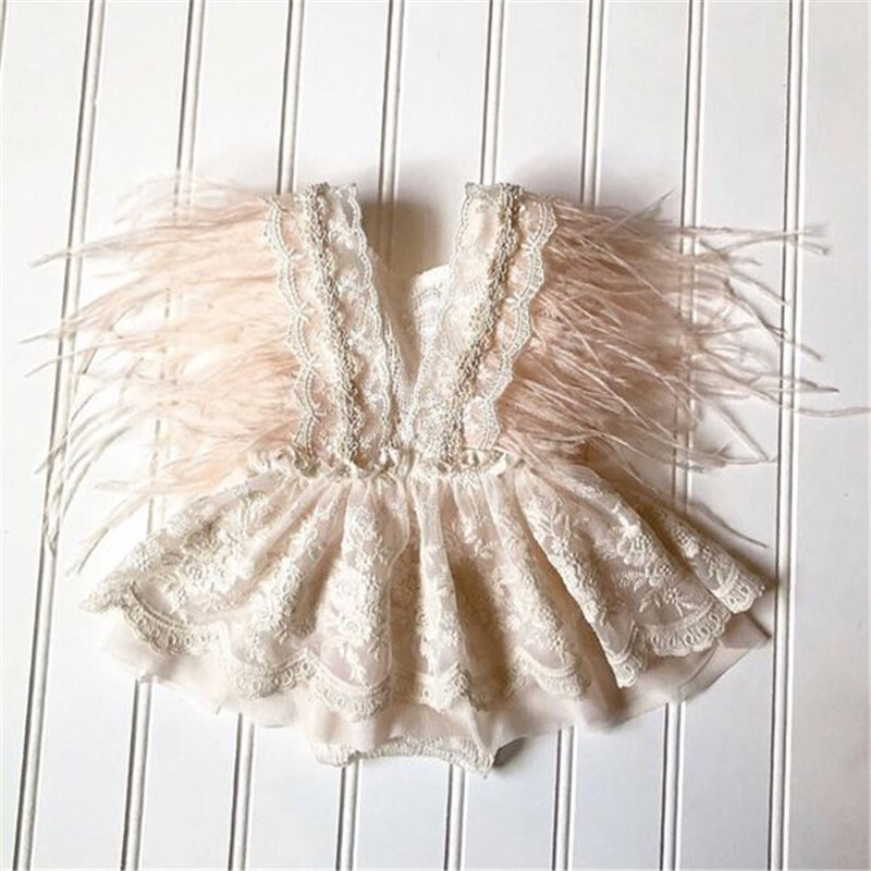 Lace Embroidery Romper Dress Sweet Fly Sleeve Backless White Jumpsuit ...
