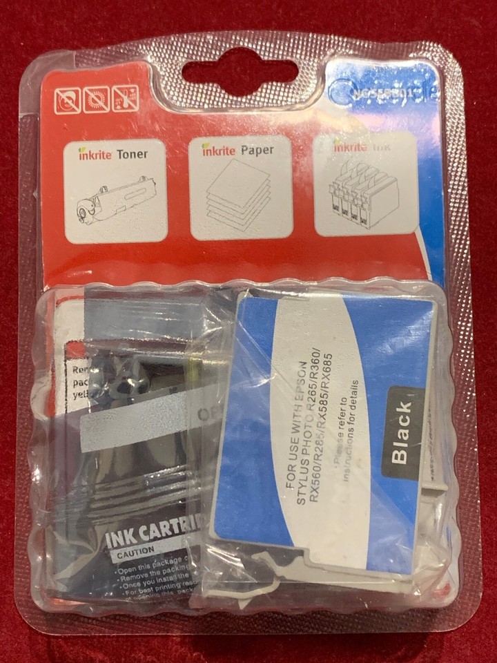 Inkrite E-801 Black Cartridge for Epson Photo R265/R285/R360/RX360 ...