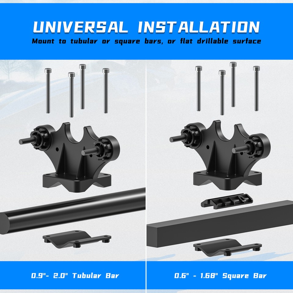 ATV Tool Rack Holder Tool Rack Bow Rack Mount For UTV Polaris Sportsman ...
