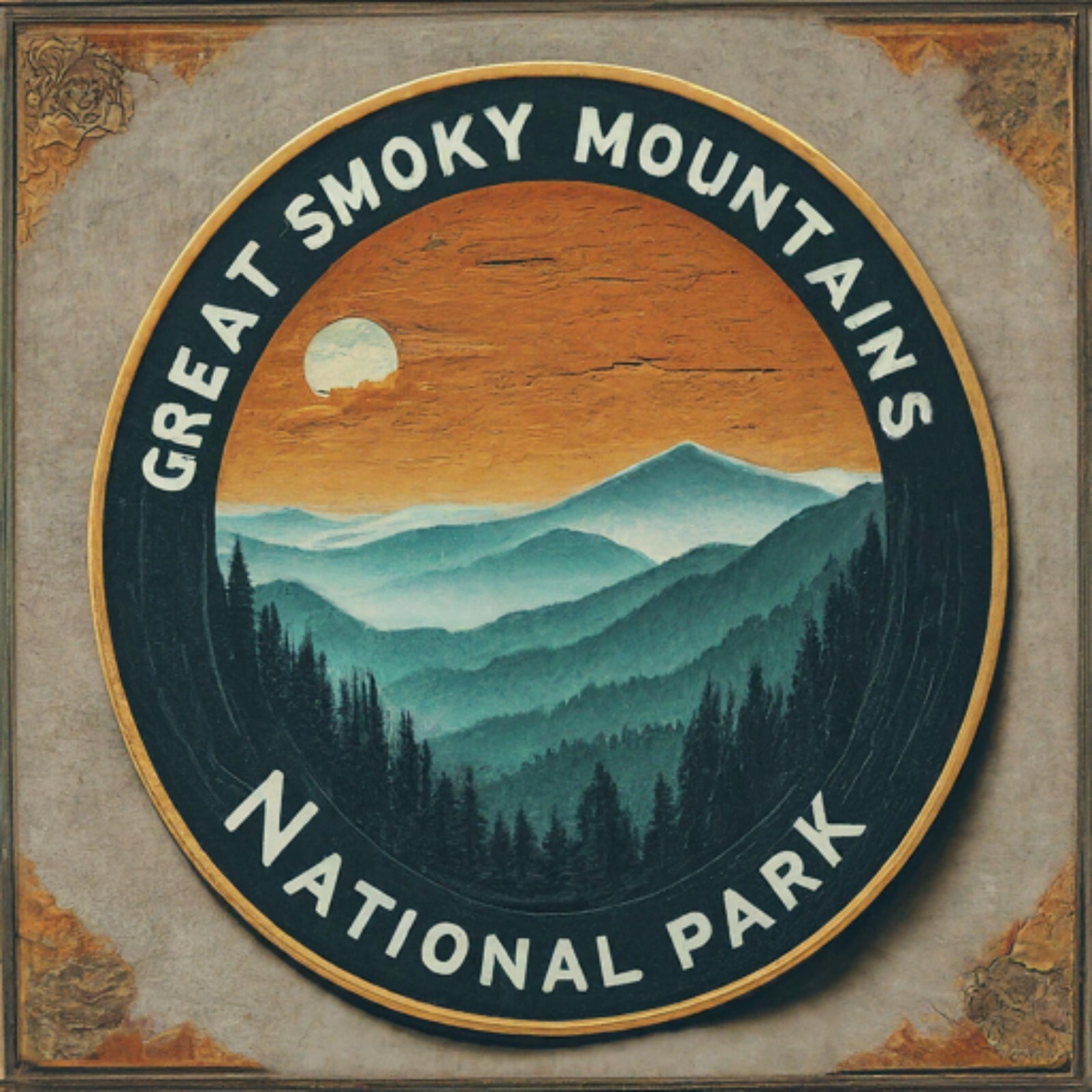 Great Smoky Mountains National Park Patch Iron-on Applique Nature Badge ...