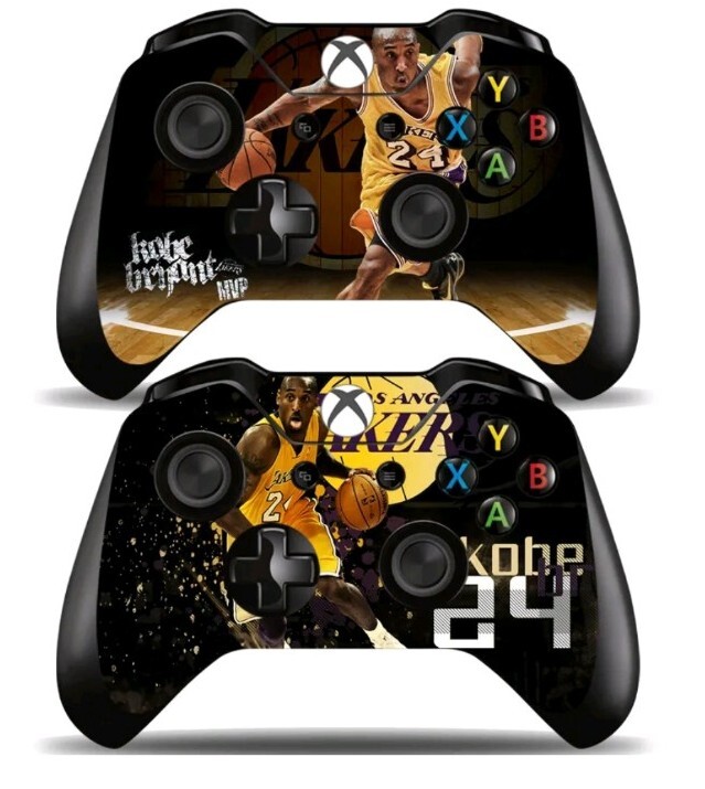 2 Pack Xbox One Controllers Remote Legend Kobe Bryant Lakers Vinyl Skin ...