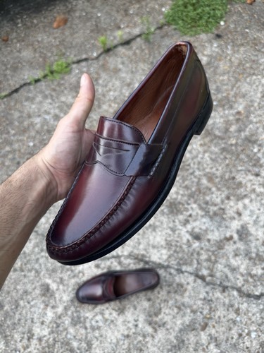 Nice Allen Edmonds Walden Loafers Shoes Burgundy Penny Loafer Size 11.5 ...