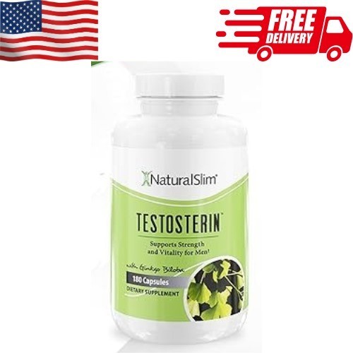 NaturalSlim Testosterin Men's Multivitamins Testosterone Booster 180 ...