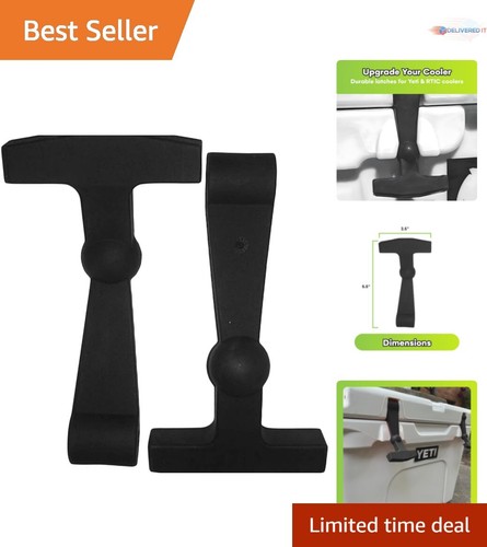 Heavy-Duty Black Rubber Cooler Strap Replacement for Yeti and RTIC - 2 ...