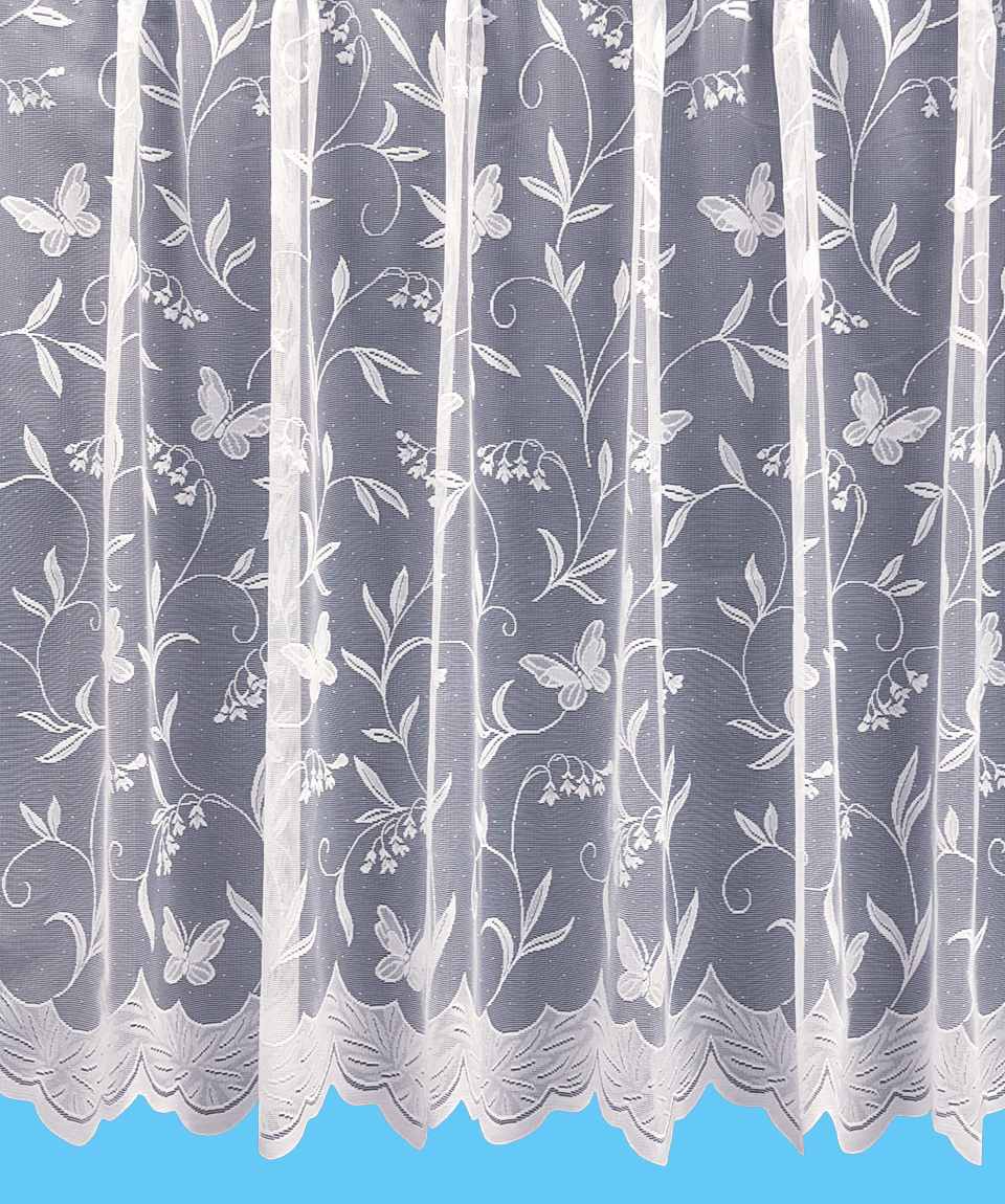 Floral Pattern Net Curtains - Free Postage - Sold By The Metre | eBay