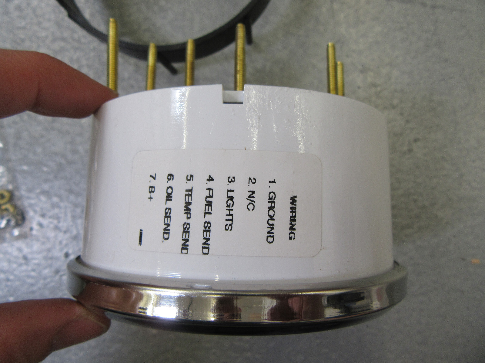 Faria 33864 5 Inch Chesapeake White SS 4-in-1 Combination Gauge Faria ...