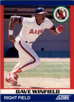 1991 Score 100 Superstars #66 Dave Winfield California Angels HOF ...
