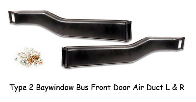 VW TYPE 2 BUS 1969-1976 FRONT DOOR AIR DUCTS & HARDWARE KOMBI MICROBUS ...