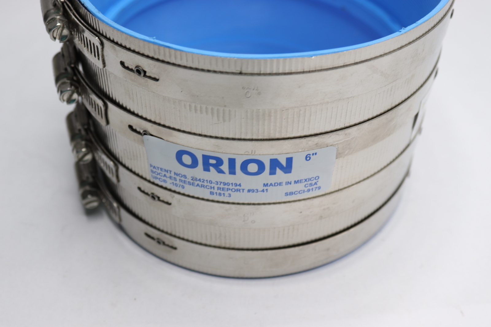 Orion Blueline Acid Waste Carrier No Hub Coupling 6" 284210-3790194 | eBay