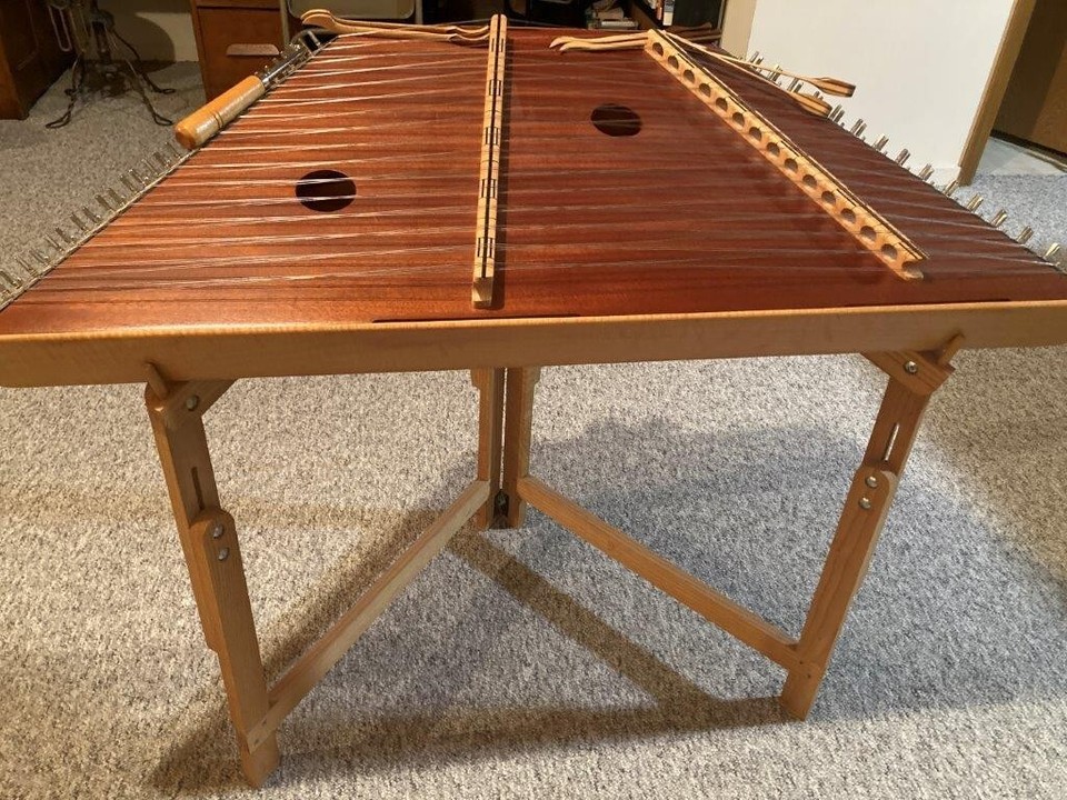 Hammered Dulcimer W/case & Hammers Dulcimers Stand Masterworks Russell ...