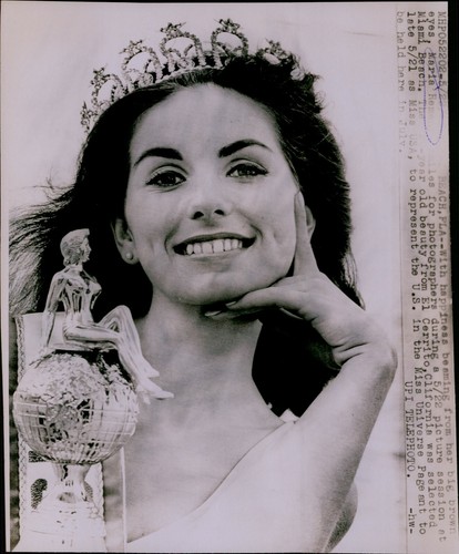 LG832 1966 Wire Photo MARIA REMENYI Miss Universe Pageant Beauty ...
