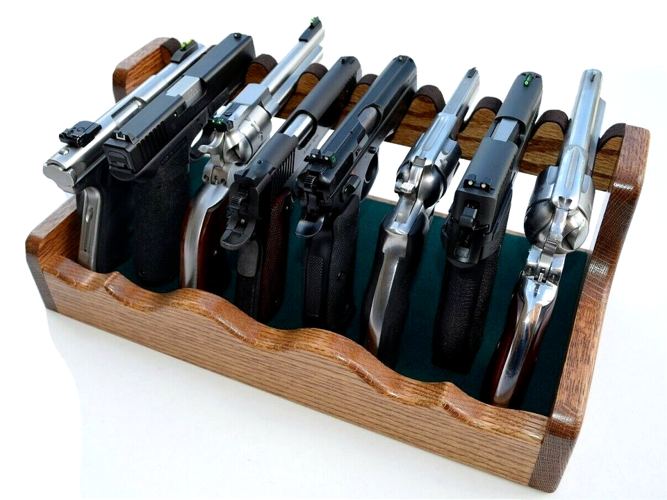 Gun Racks for 8 Pistol/Handgun Storage in Gun Safe Display Stand | eBay