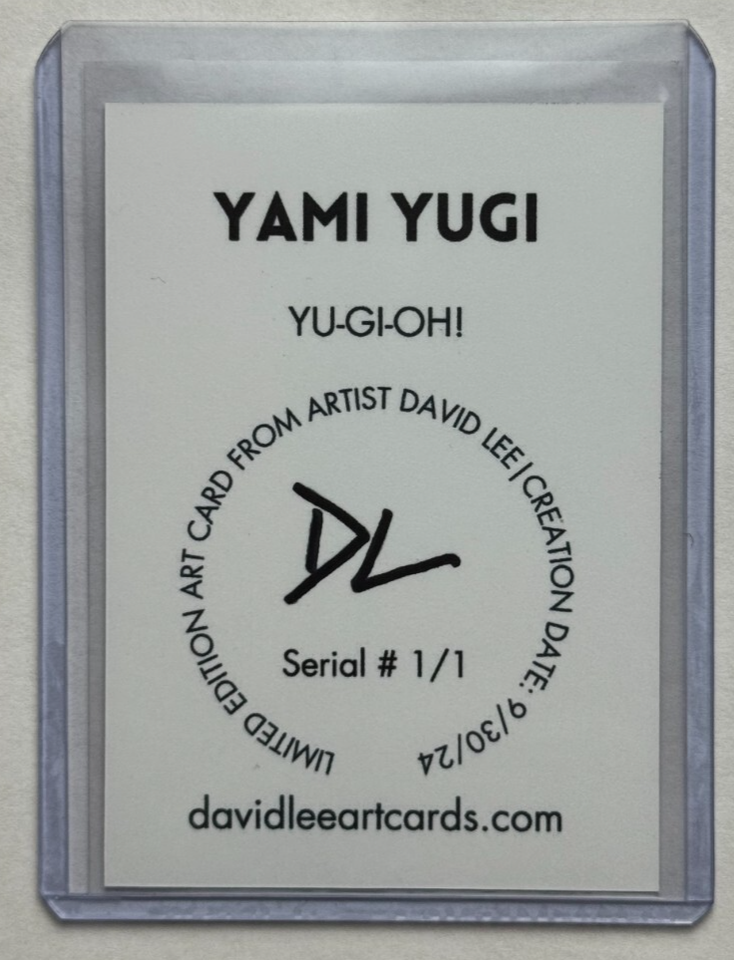 Yami Yugi Limited Edition Artist Signed “Yu-Gi-Oh!” Refractor Card 1/1 ...