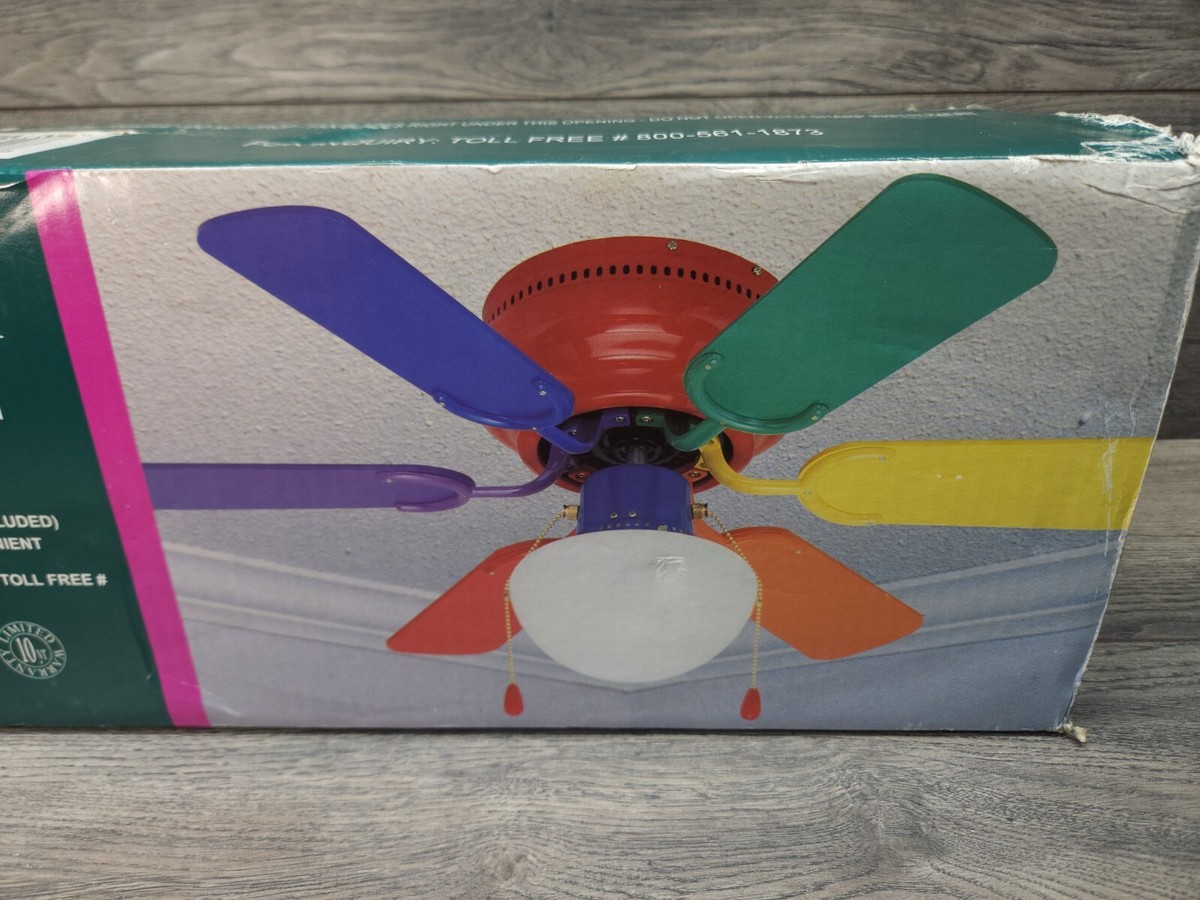 Multicolor Rainbow Ceiling Fan Best Price Wholesale Rustic Retro