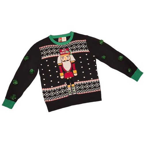 Spencer's XL Adult Christmas Ugly Sweater "NUT BUSTER" | eBay