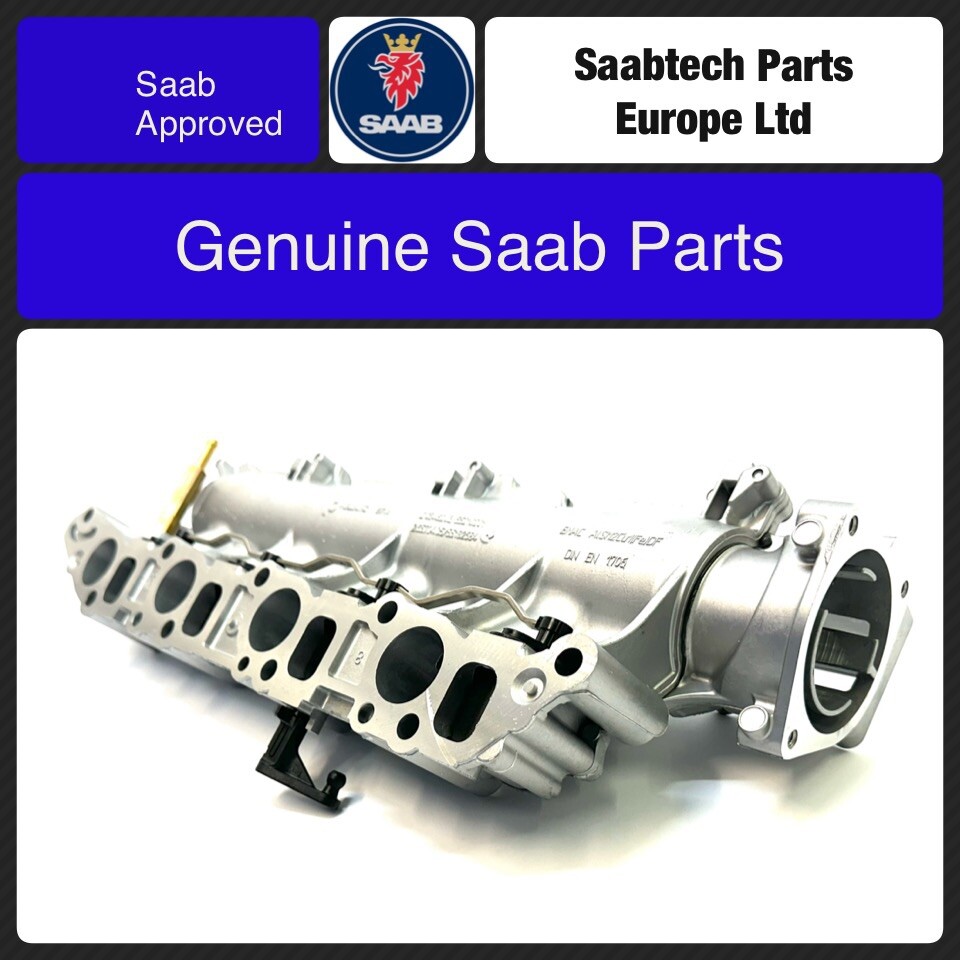 GENUINE SAAB INTAKE MANIFOLD KIT- WITH ACTUATOR MOTOR GASKETS + ROD ...