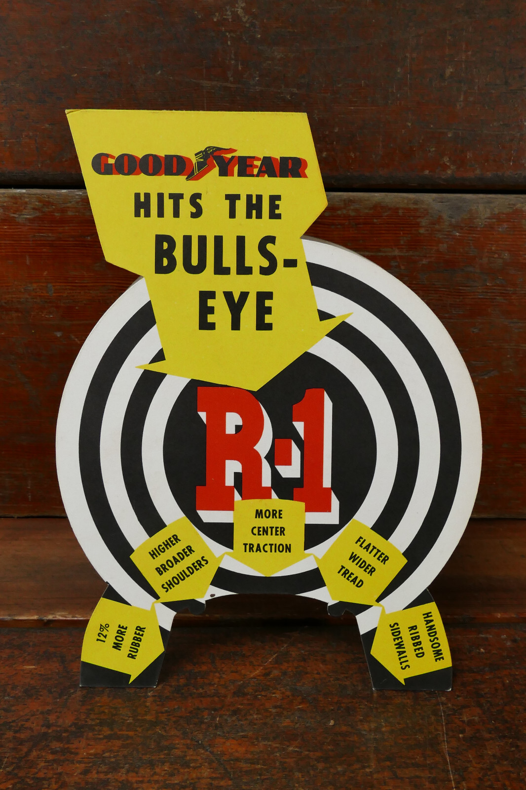 Vintage 1950s/1960s Goodyear Tires Cardboard Tire Insert Topper ...