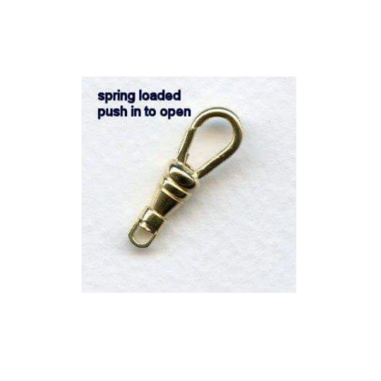 5 Sets SILVER Tone Pocket Watch Chain End Clasp Spring Ring Swivel Clip ...