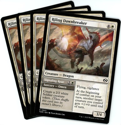 x4 Riling Dawnbreaker - 0021 - Tarkir Dragonstorm - MTG - NM/M | eBay