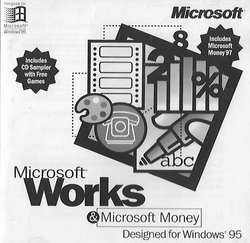 Microsoft Works & Money 97 with Games Sampler Word Windows PC CD-ROM ...
