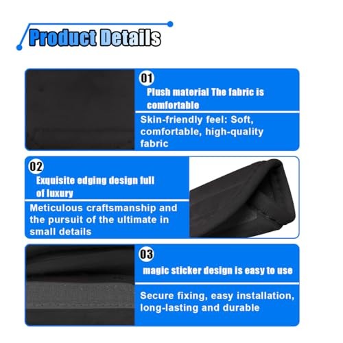 2PCS Car Grab Handle Cover, Soft Plush Car Grip Gloves Auto Inner Door ...