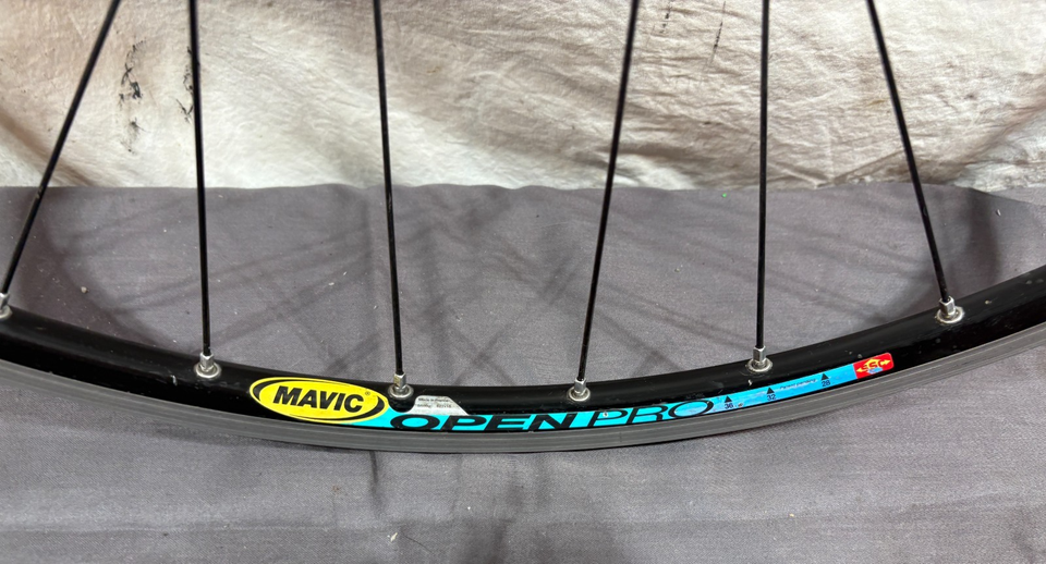 Mavic Open Pro 32-Spoke Black Aluminum 700C Rear Wheel CycleOps ...
